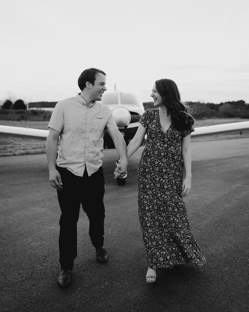 Charlotte-Monroe Executive Airport Engagement Session // Carter + Alec ...