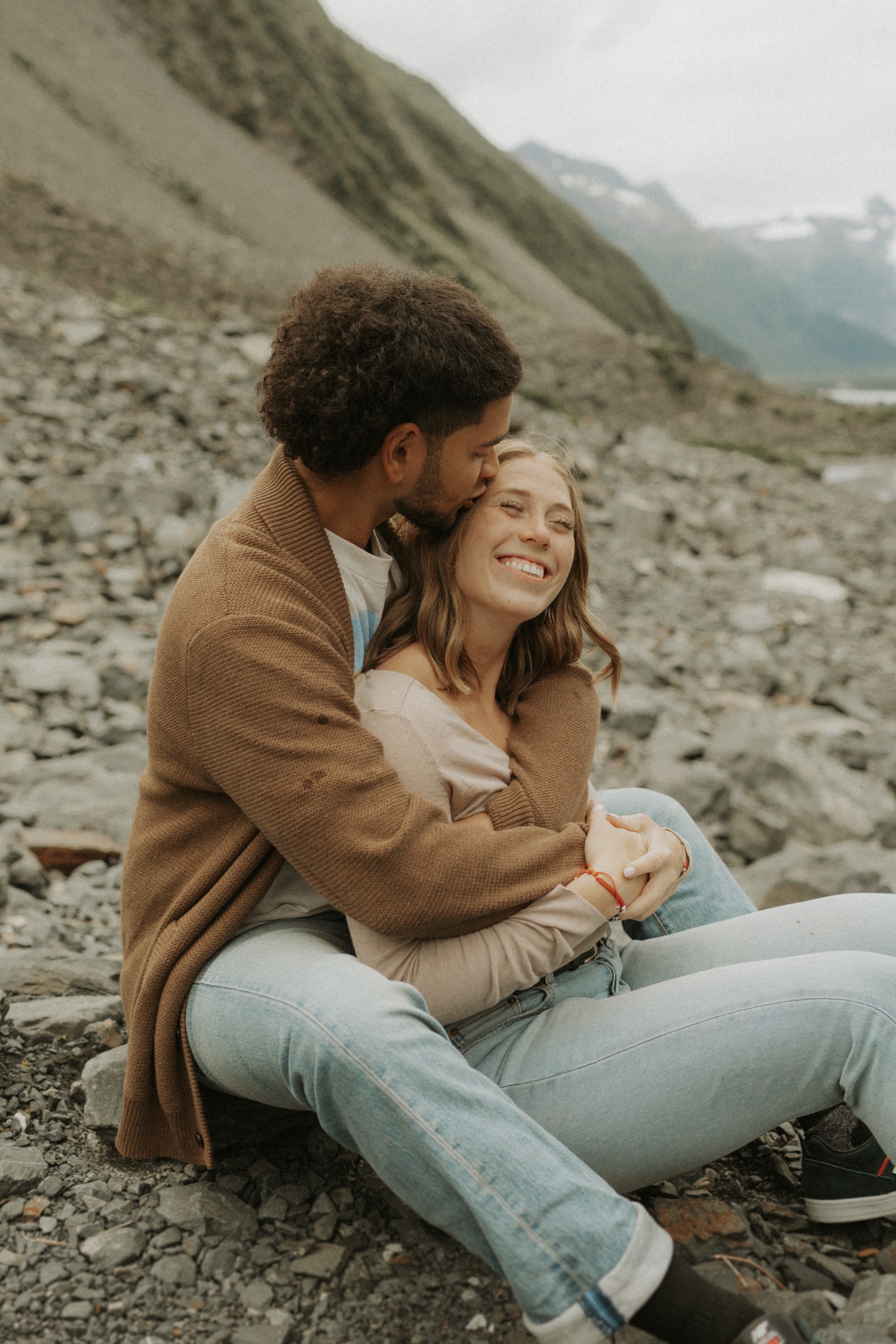 Wild Alaska Glacier Couple Session - brookenalani.com