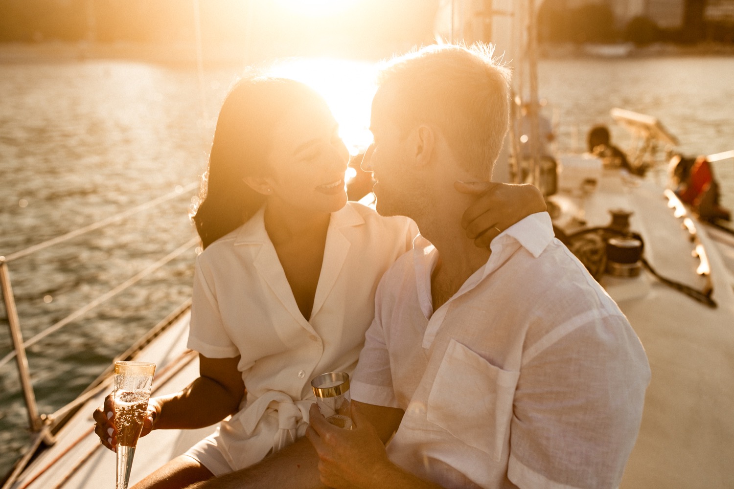 Chicago Sailboat Engagement Shoot - Cassie Howard Photography