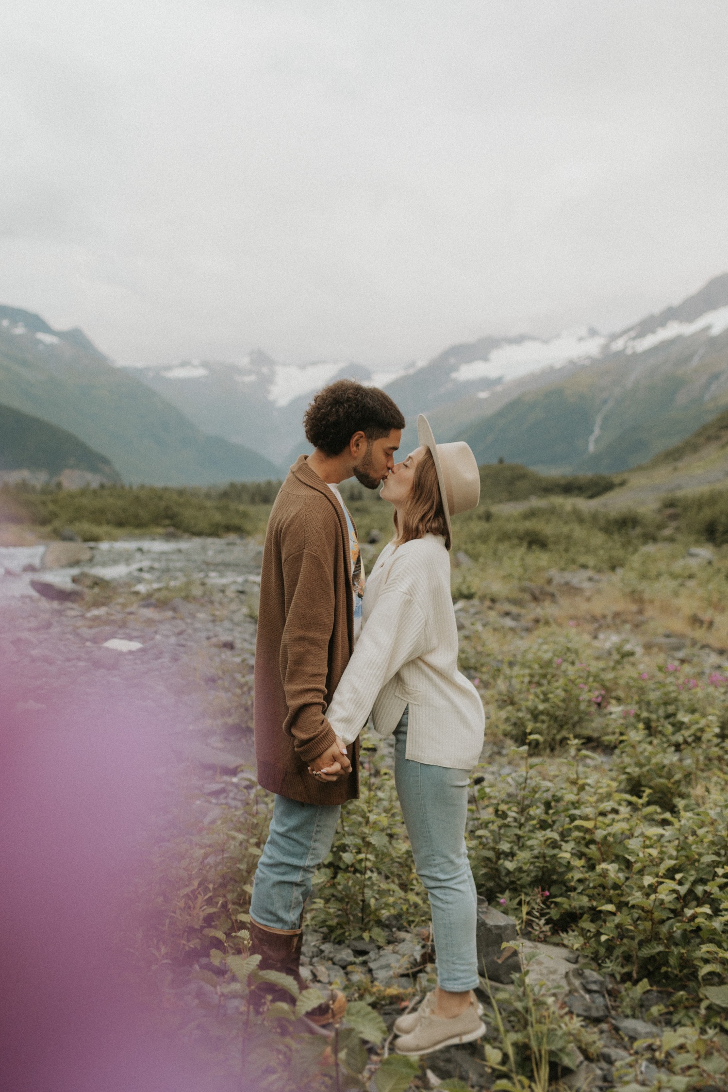 Wild Alaska Glacier Couple Session - brookenalani.com