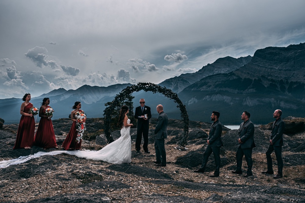 Abraham Lake Wedding