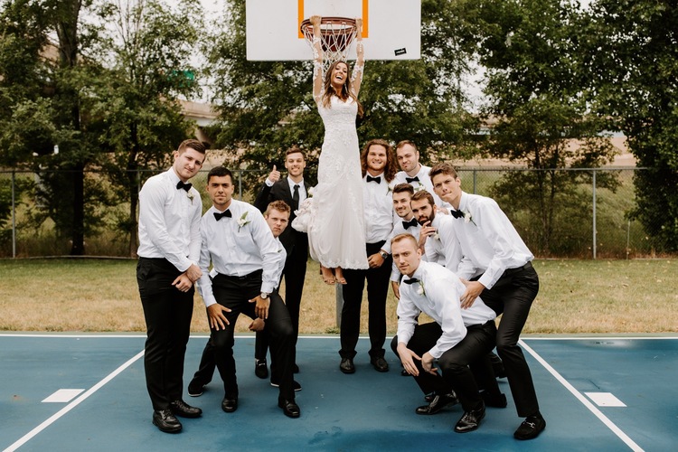 Basketball wedding 60 photos - Vianawedding.com