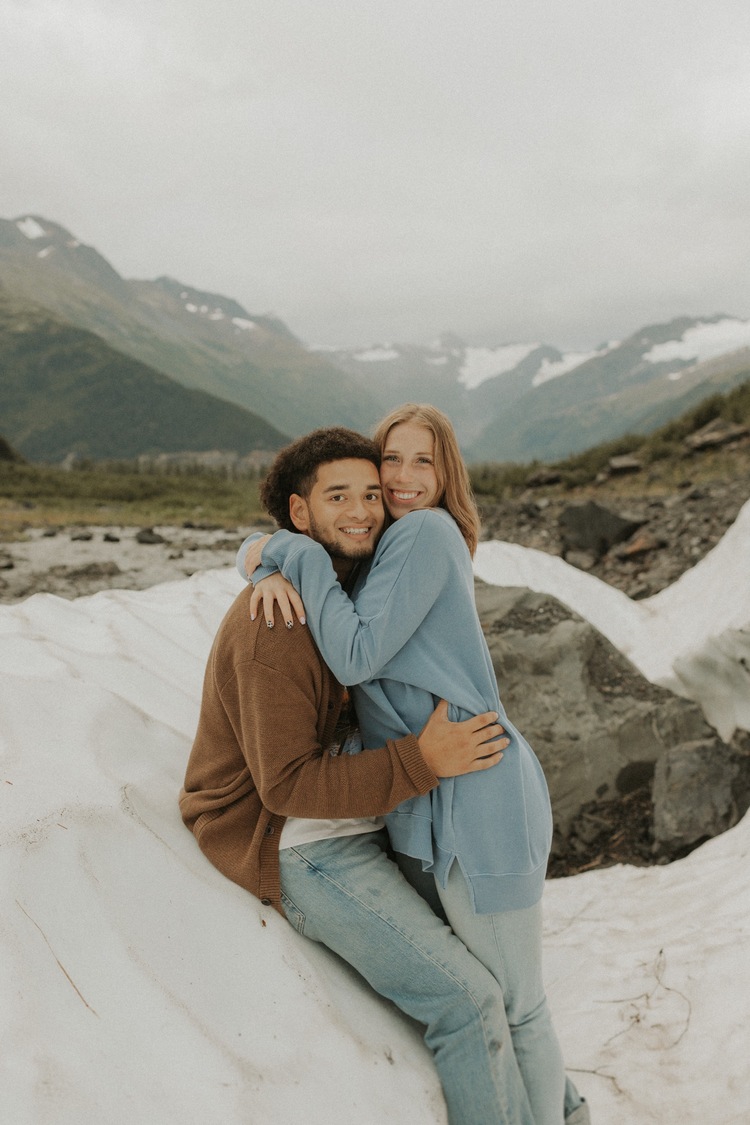 Wild Alaska Glacier Couple Session - brookenalani.com