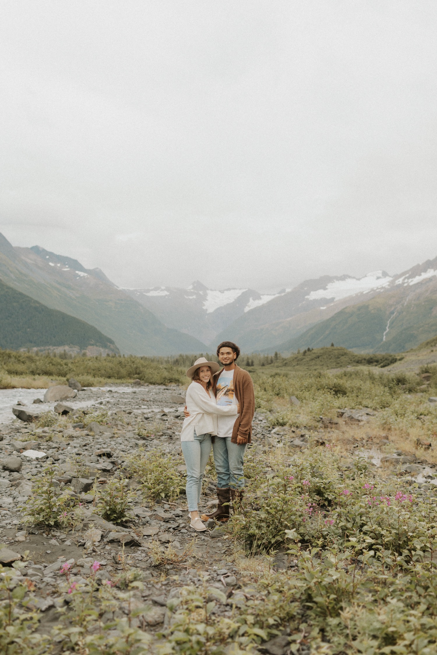 Wild Alaska Glacier Couple Session - brookenalani.com