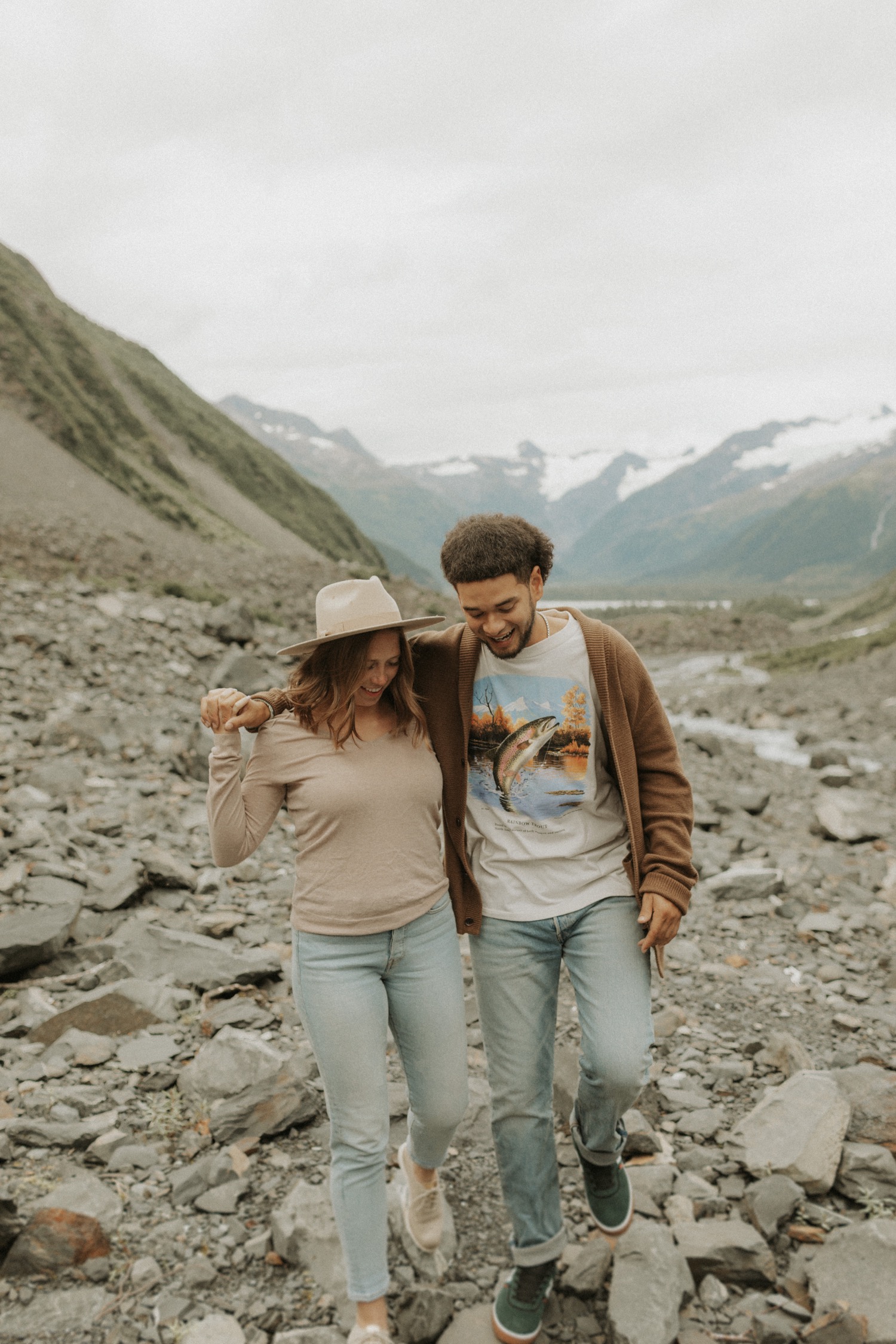 Wild Alaska Glacier Couple Session - brookenalani.com