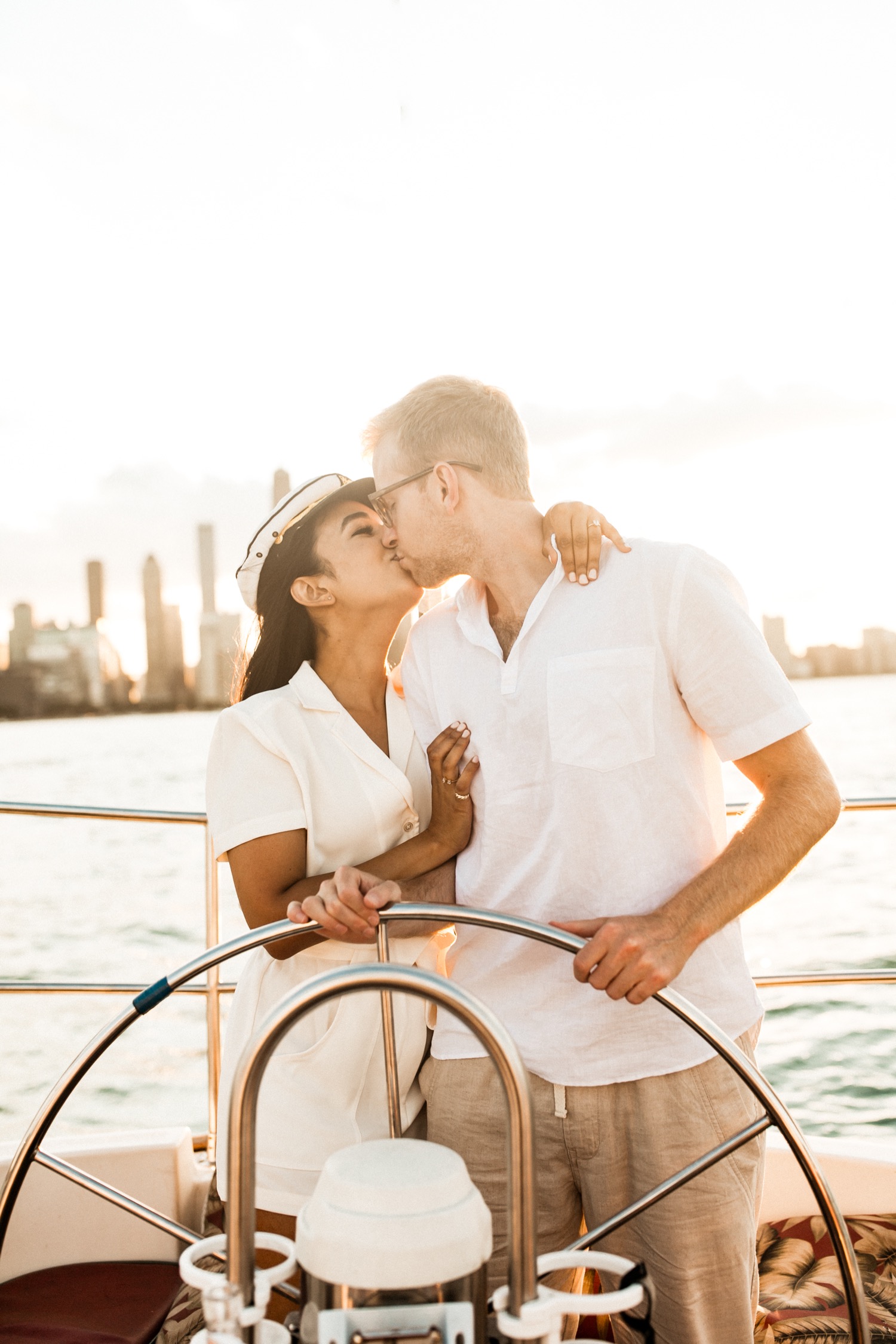 Chicago Sailboat Engagement Shoot - Cassie Howard Photography
