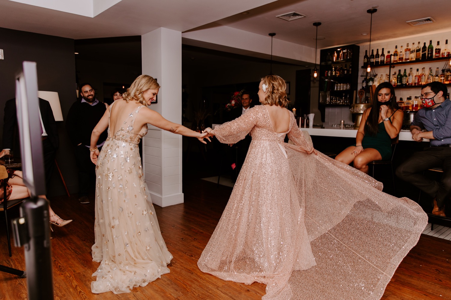 Heather + Jess | Rosy, Cozy Intimate Wedding | karamccurdy.com