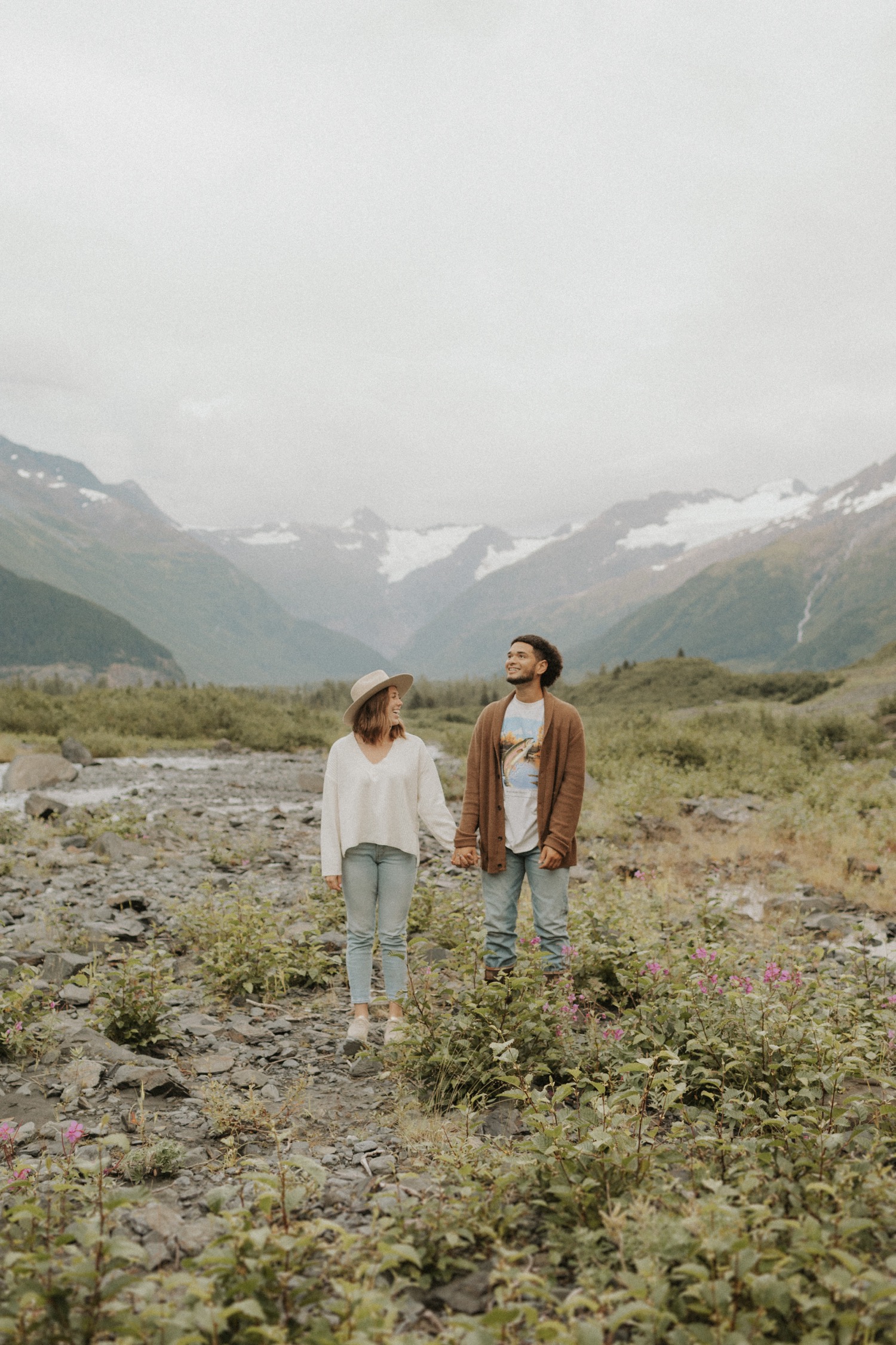 Wild Alaska Glacier Couple Session - brookenalani.com